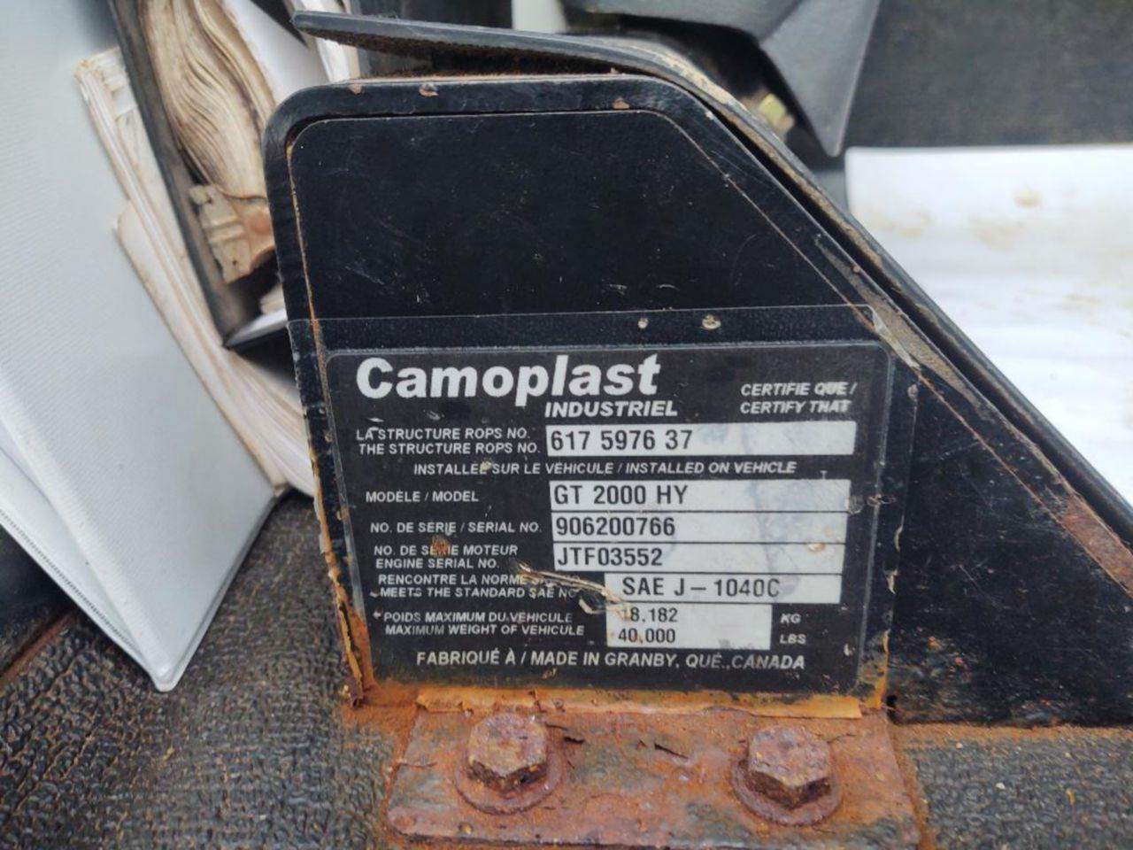 2008 CAMOPLAST GT2000 Boom / Bucket Truck - 250HP, Manual - HandshakeFleet