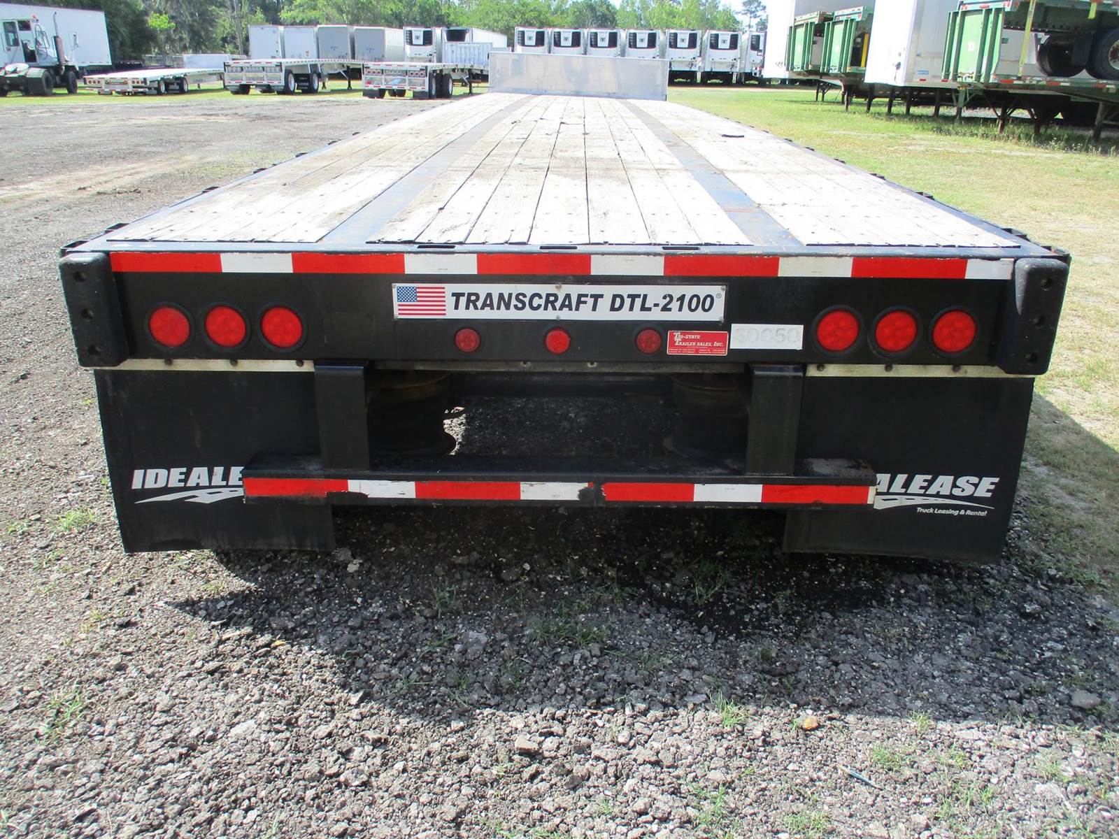 2015 Transcraft 48X102 STEEL SPREAD AXLE STEP DECK WITH WOOD FLOO ...