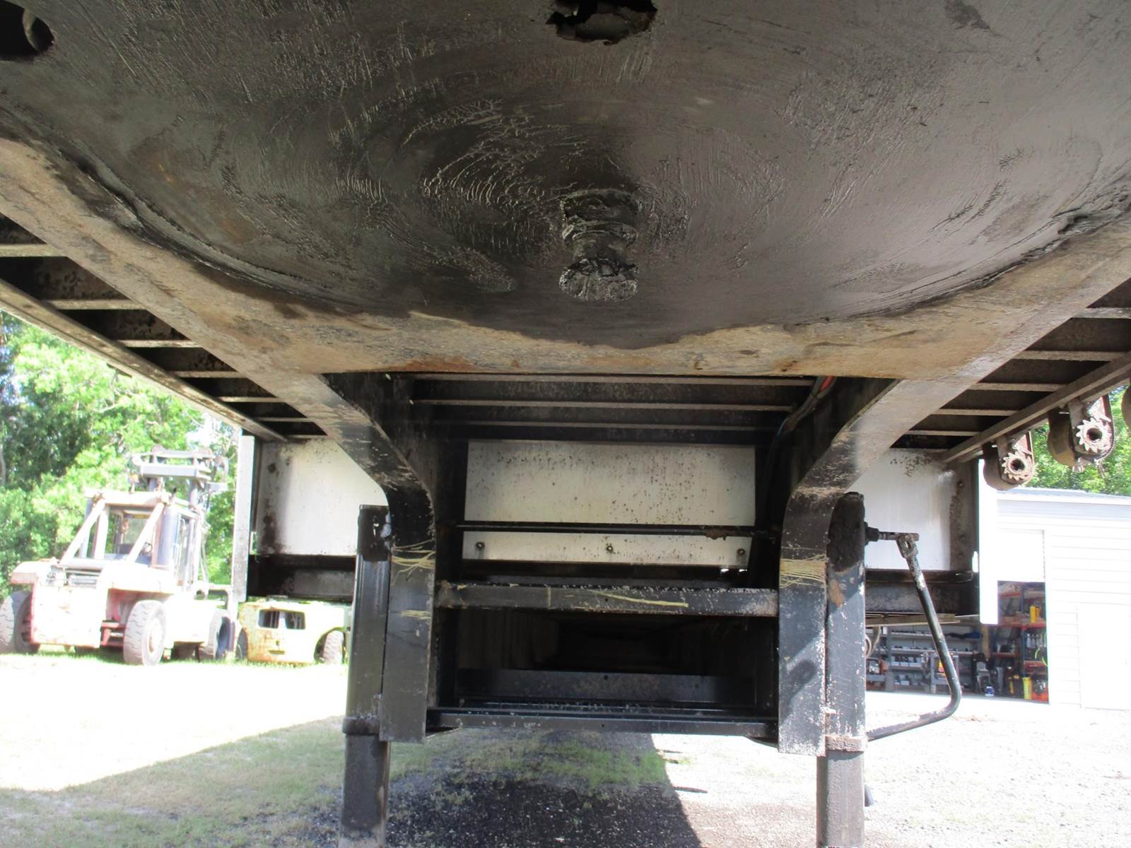 2015 Transcraft 48X102 STEEL SPREAD AXLE STEP DECK WITH WOOD FLOO ...